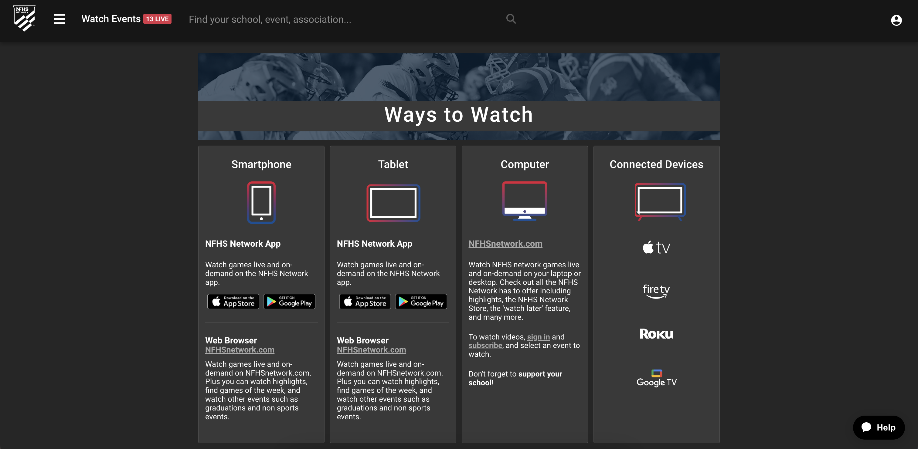 How to Find and Watch Events on the NFHS Network